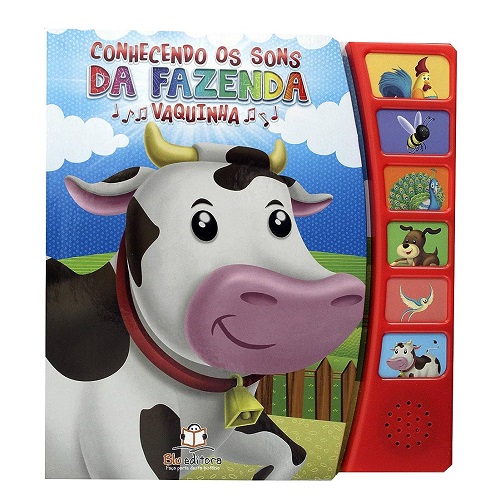 Livro Conhecendo os Sons da Fazenda Vaquinha - Clubinho do Desconto Livro Conhecendo os Sons da Fazenda Vaquinha - Clubinho do Desconto